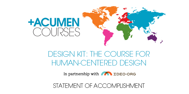Design Kit: The Course for Human-Centered Design | Acumen Academy